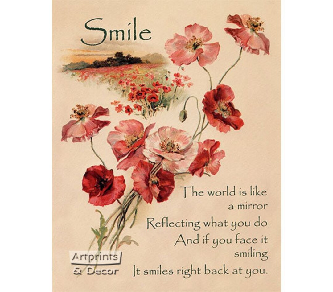 Smile - Art Print - Etsy
