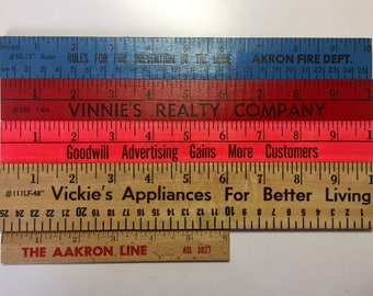 Vintage wooden ruler | Etsy