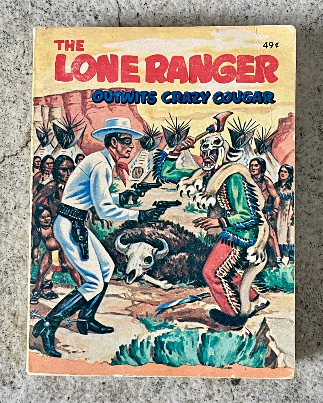 Vintage 1968 the Lone Ranger Outwits Crazy Cougar Big Little Book, the ...