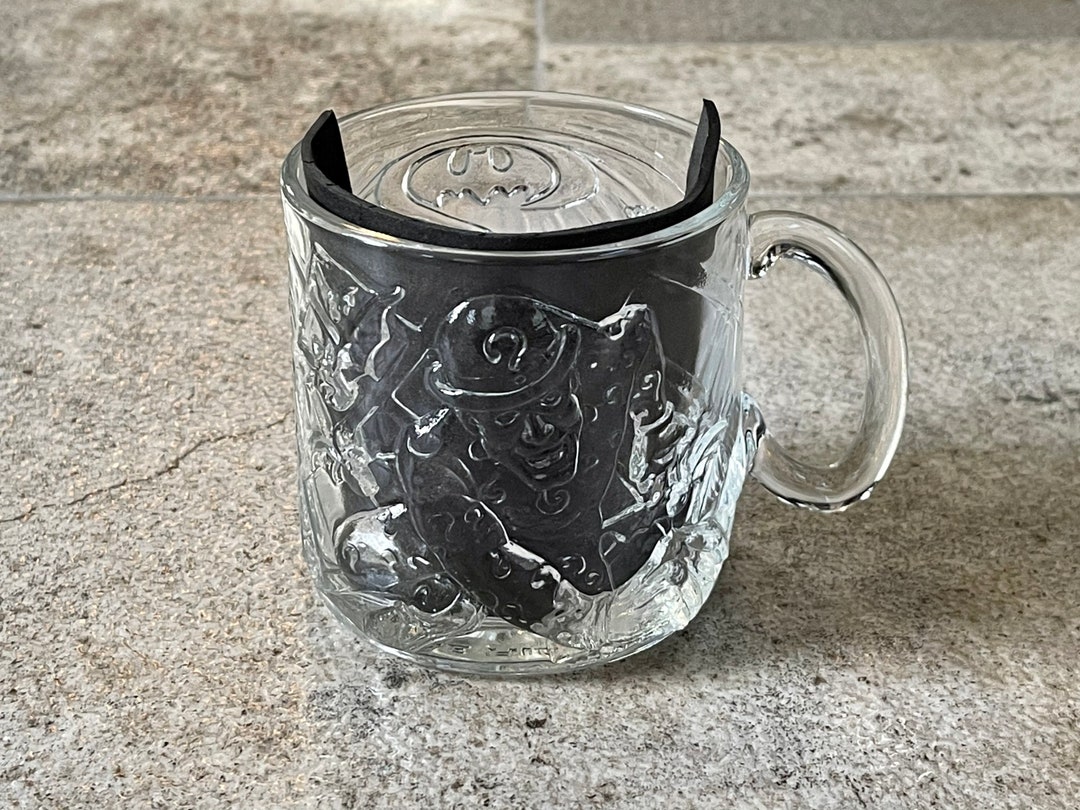 Vintage 1995 Mcdonalds the Riddler Glass Mug, Mcdonalds the Riddler ...