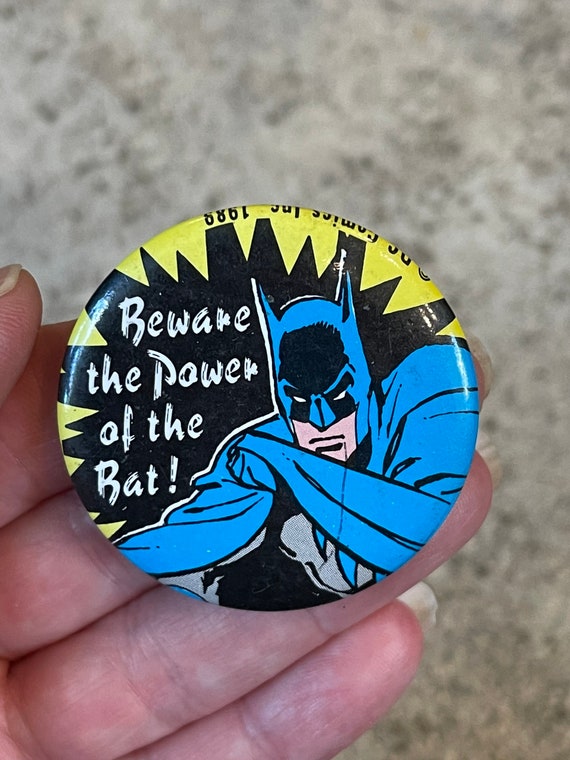 Vintage 1980's Batman Pinback Button, Batman Button P… - Gem