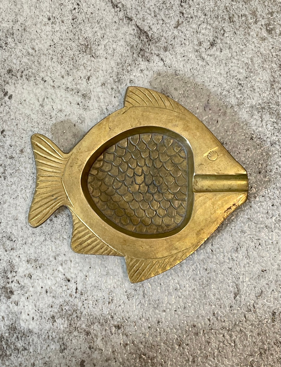 Vintage Brass Fish Ashtray, Brass Fish Ashtray, Vintage Fish Ashtray ...