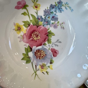 Vintage the Edwin M. Knowles China-co. Spring Bouquet Bowls - Etsy