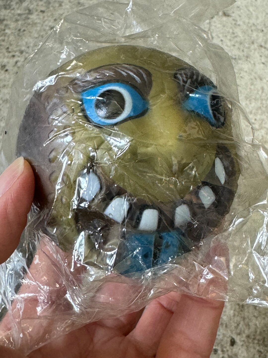 Vintage Halley Man Comet Monster Ball Head, Mini Monster Ball, Bootleg ...