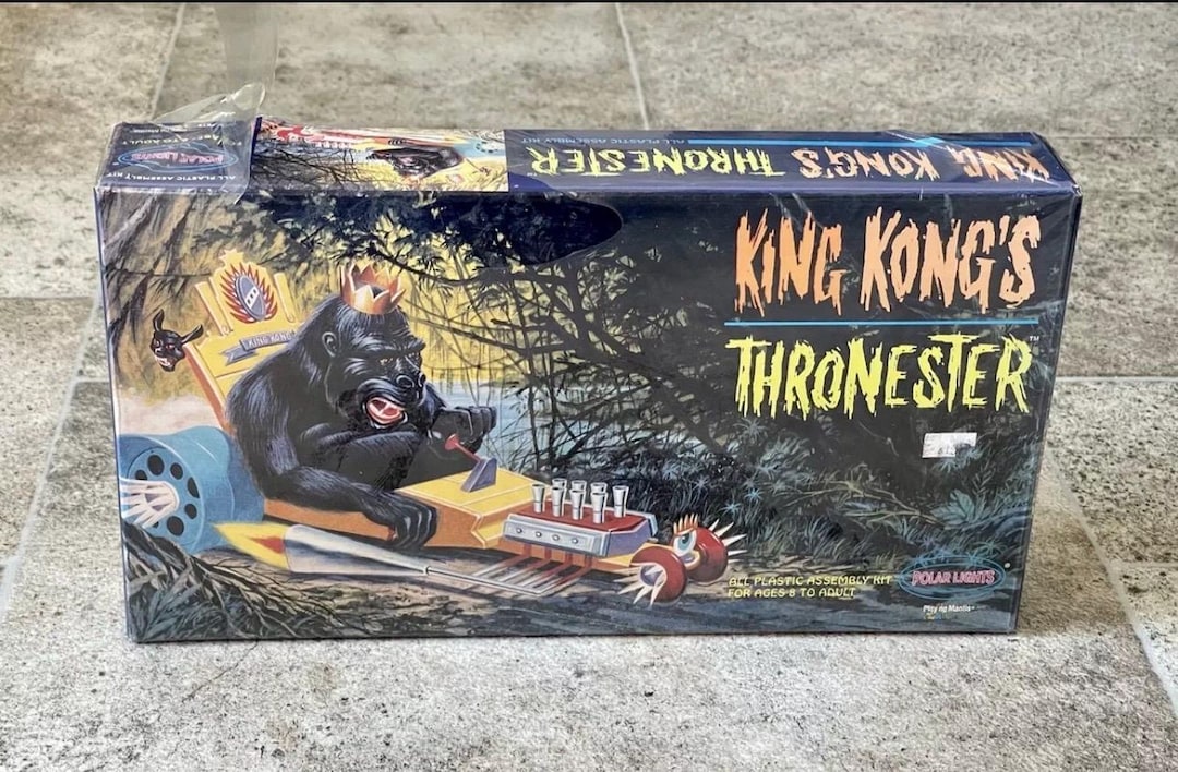 Vintage 1998 Polar Lights King Kongs Thronester All Plastic Assembly ...