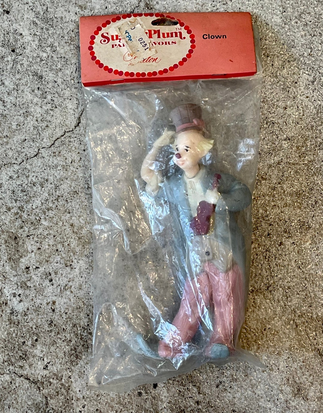 Vintage Wilton Sugar Plum Party Favors Clown Cake Topper, Vintage Clown ...