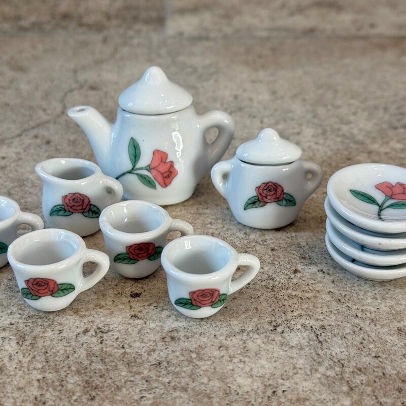 Miniature Tea Set - Etsy