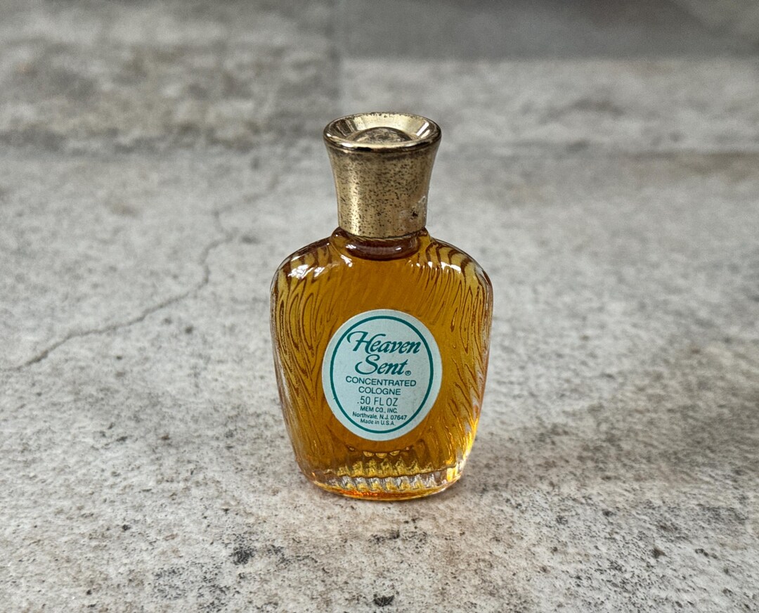 Vintage Heaven Sent Concentrated Cologne Mini Bottle – 0.50 Oz Glass ...