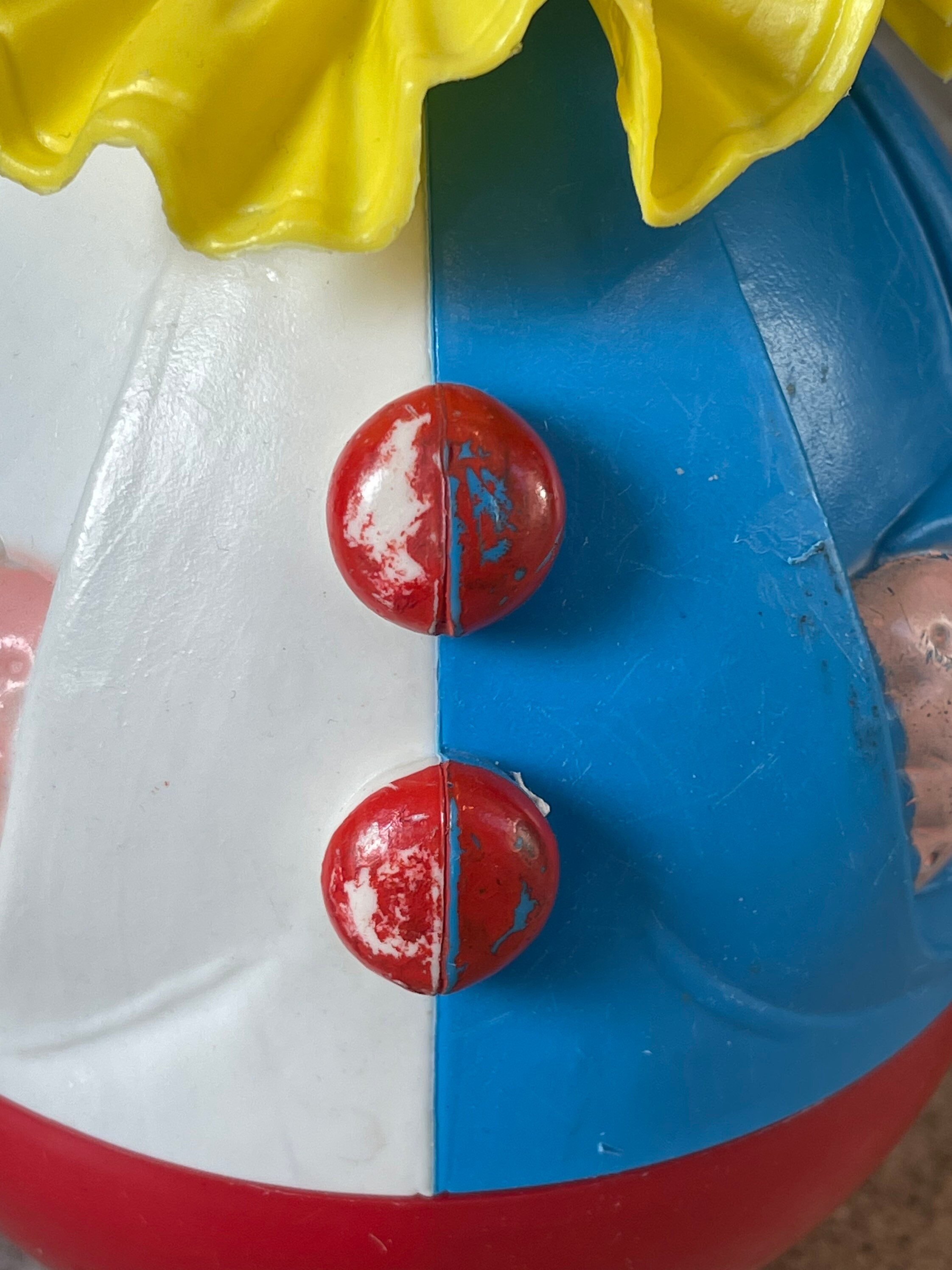 Vintage Clown Roly Poly Plastic Clown Toy Old Clown Toy - Etsy
