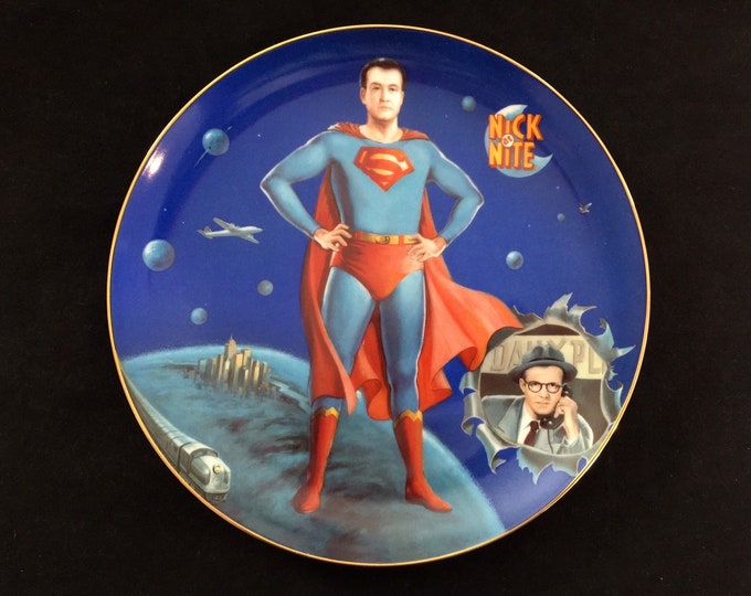 Superman Plate, 1990s Superman, Tv Superman, Vintage Superman, DC ...