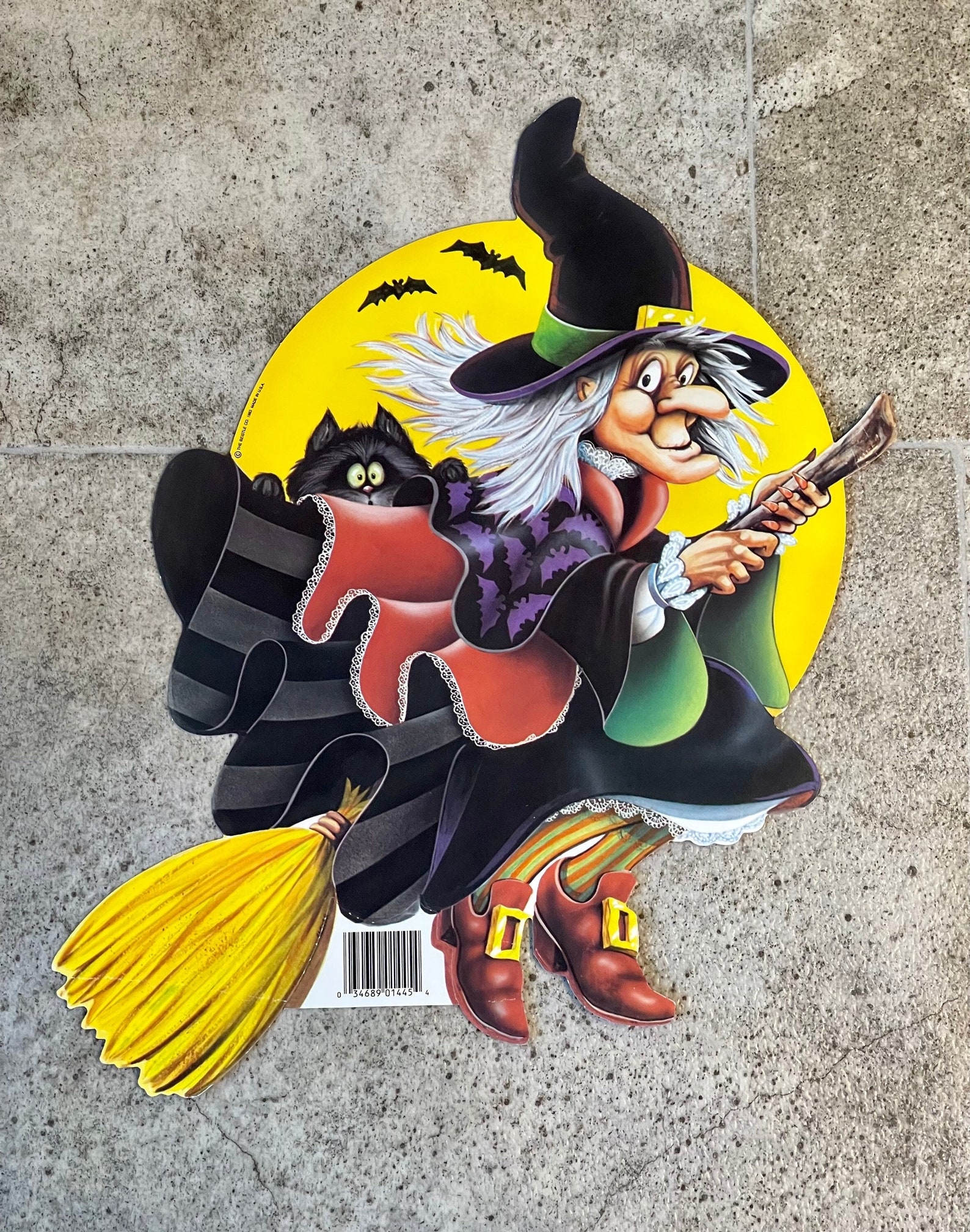Vintage 1983 Beistle Halloween Die Cut Decoration of a Witch - Etsy