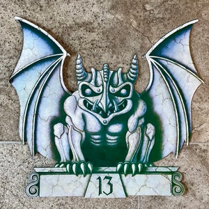 Vintage Amscan Gargoyle Die Cut Halloween Decoration – Cardboard Wall ...