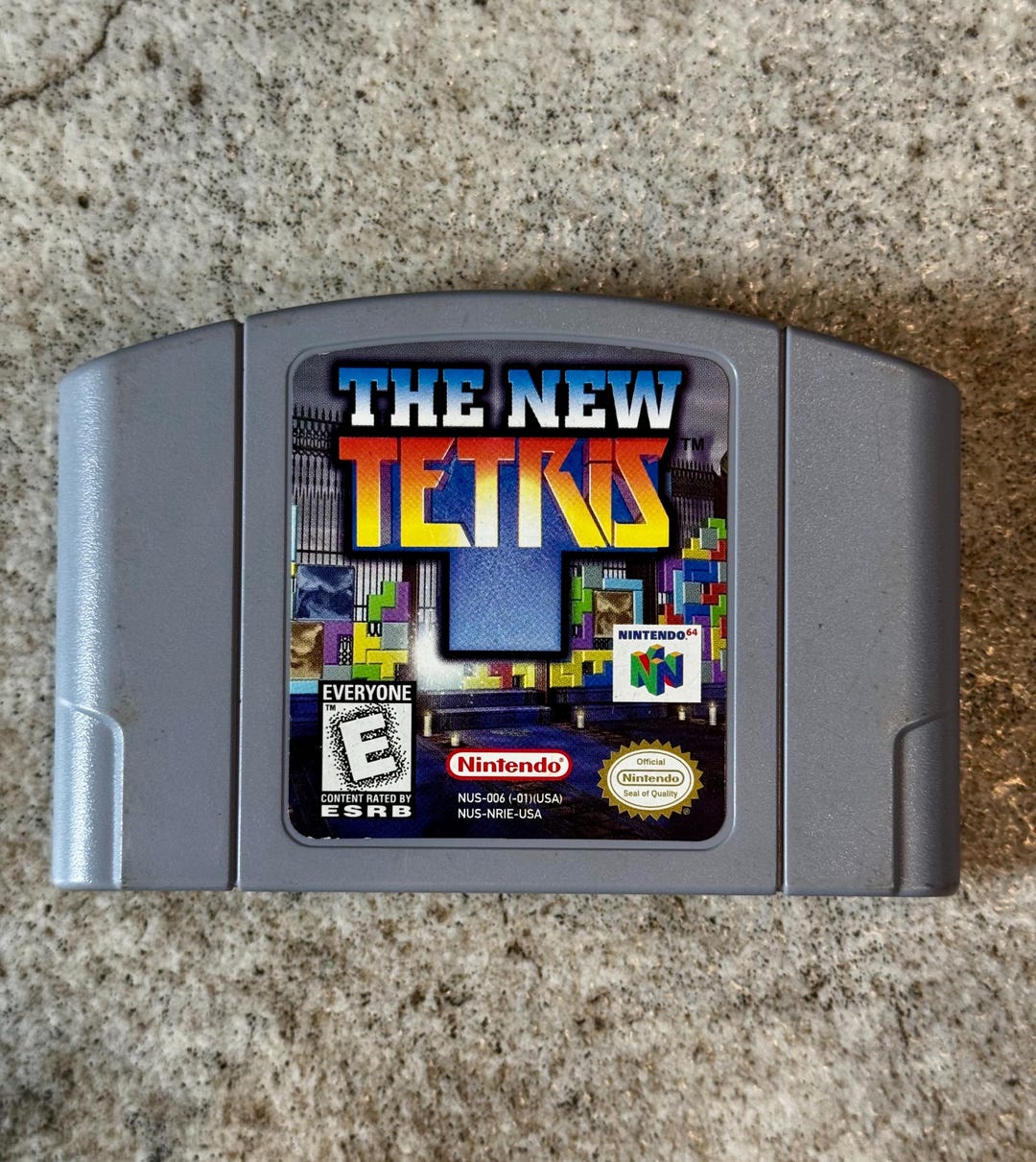 Vintage 1997 the New Tetris Nintendo 64 Game Cartridge, Vintage Tetris ...