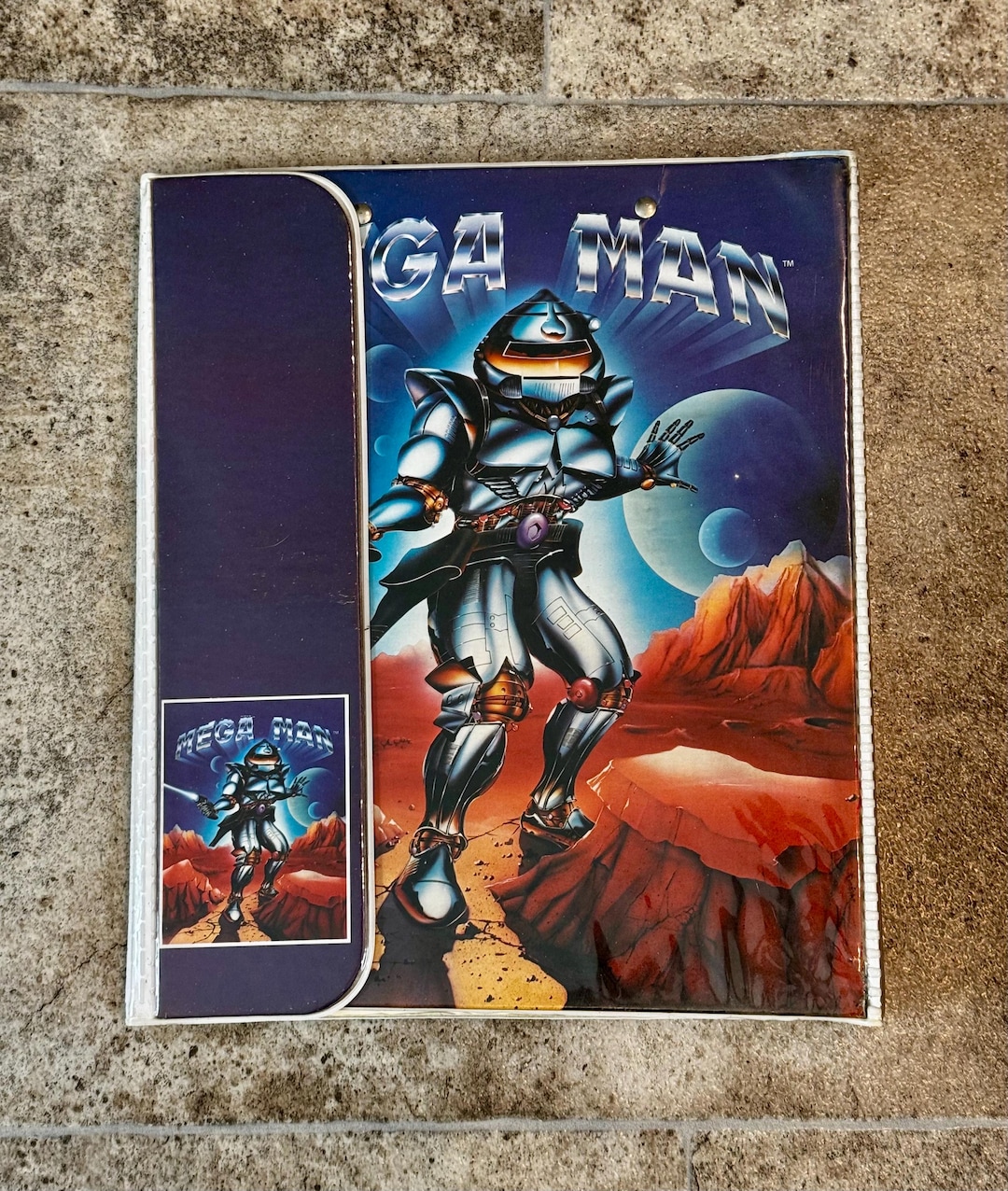 Vintage 1980's Mega Man Mead Data Center Nintendo Trapper Keeper ...