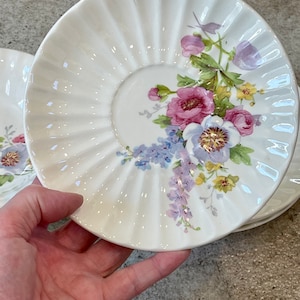 Vintage the Edwin M. Knowles China-co. Spring Bouquet Bowls and Plates ...