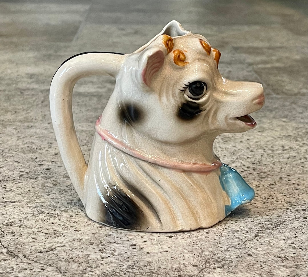 Vintage Cow Head Creamer, Cow Head Creamer, Vintage Cow Creamer ...