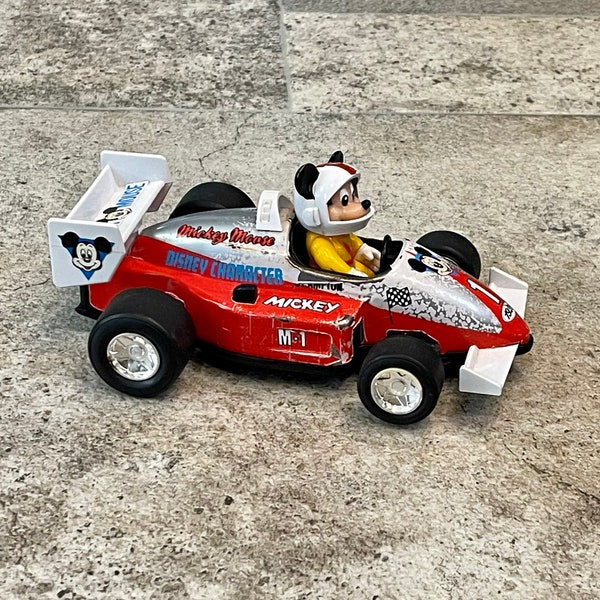 Mickey Race Car - Etsy