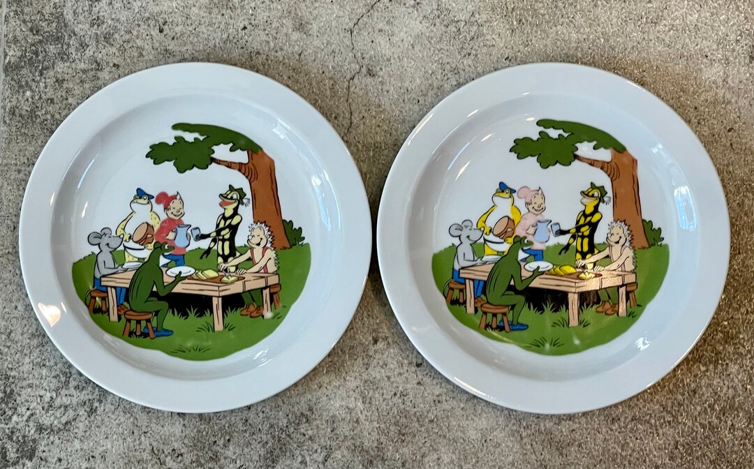 Vintage Echt Karlsbader Porzellan Salamander Plates, Echt Karlsbader ...