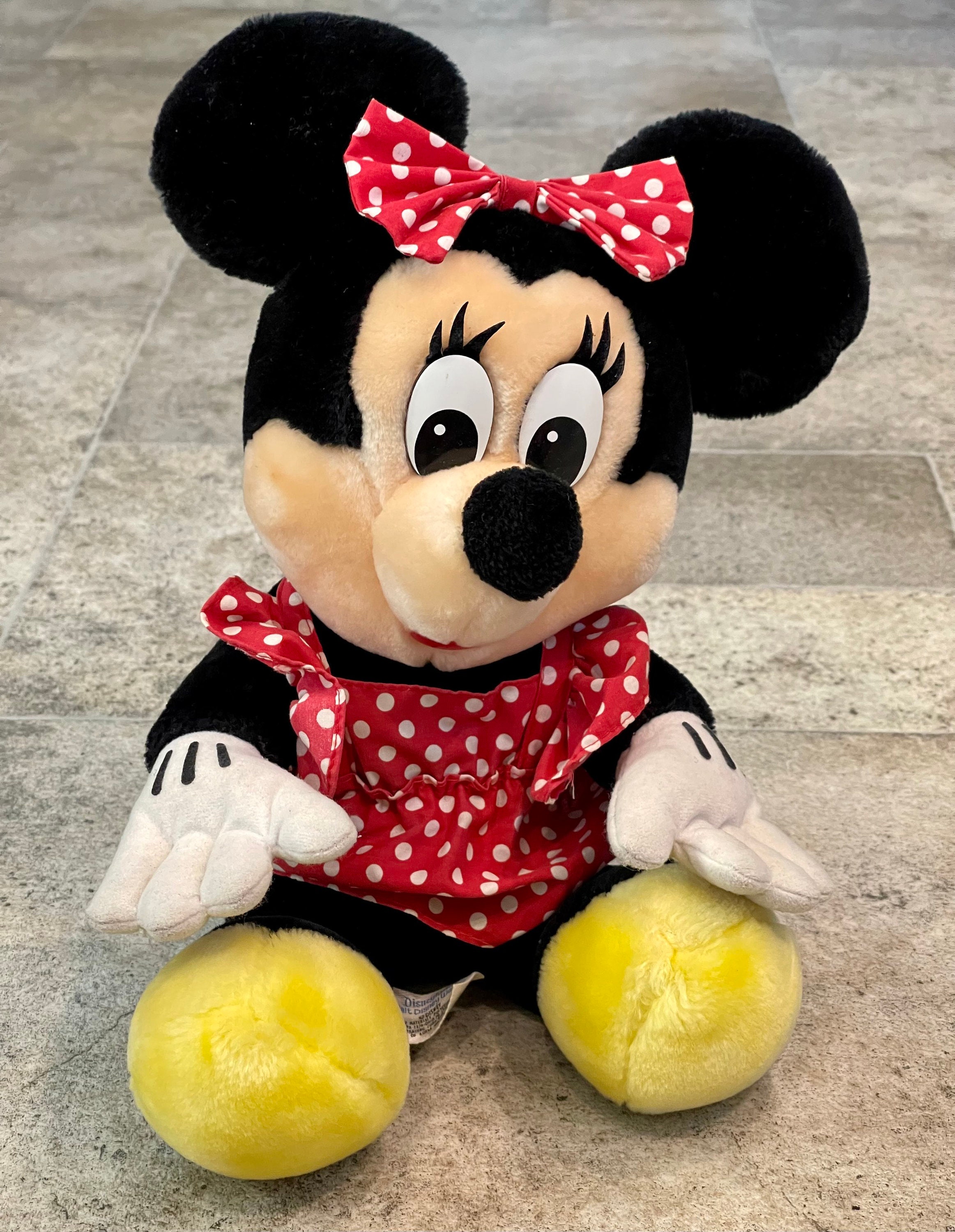 Vintage Walt Disneys Minnie Mouse Stuffed Animal Vintage - Etsy
