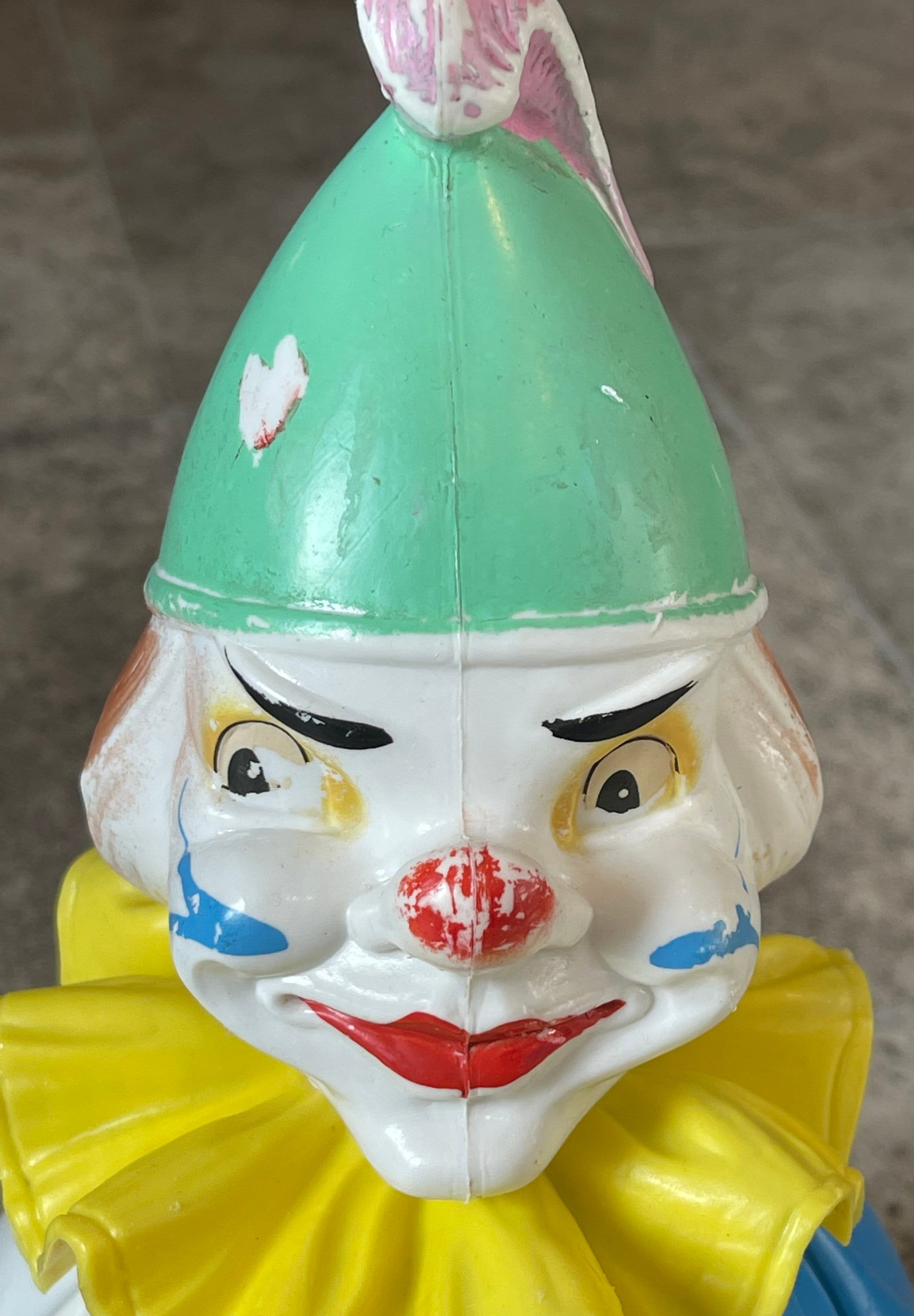 Vintage Clown Roly Poly Plastic Clown Toy Old Clown Toy - Etsy