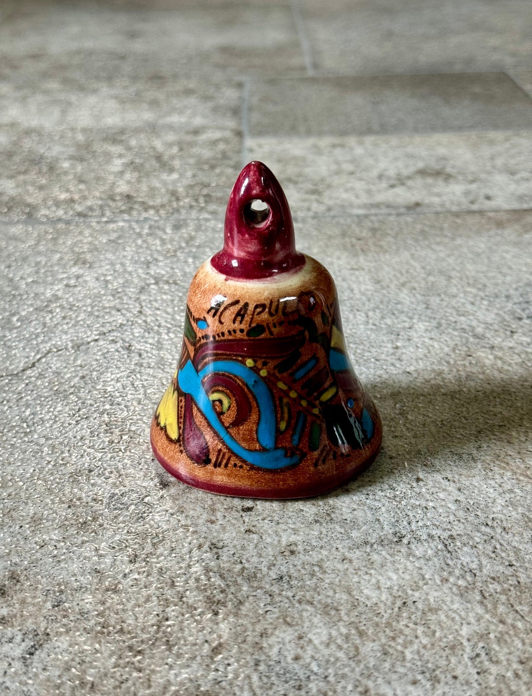 Vintage Acapulco Mexican Pottery Bell, Vintage Mexican Pottery Bell ...