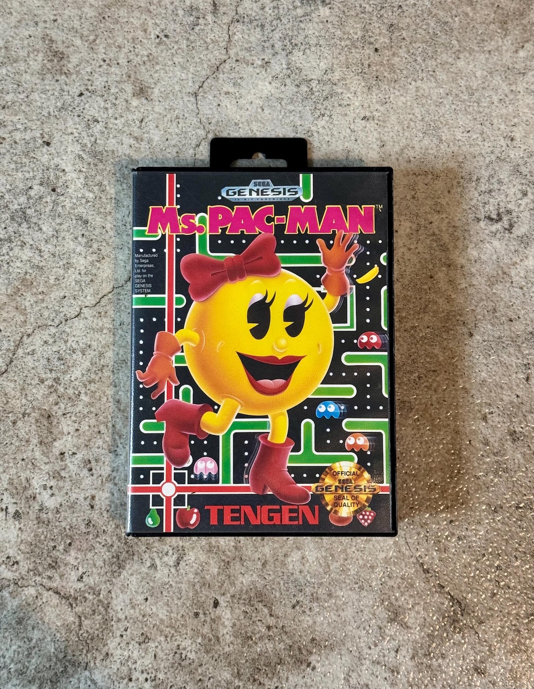 Vintage 1982 Sega Genesis Ms. Pac-man Tengen CASE ONLY, Vintage Sega ...
