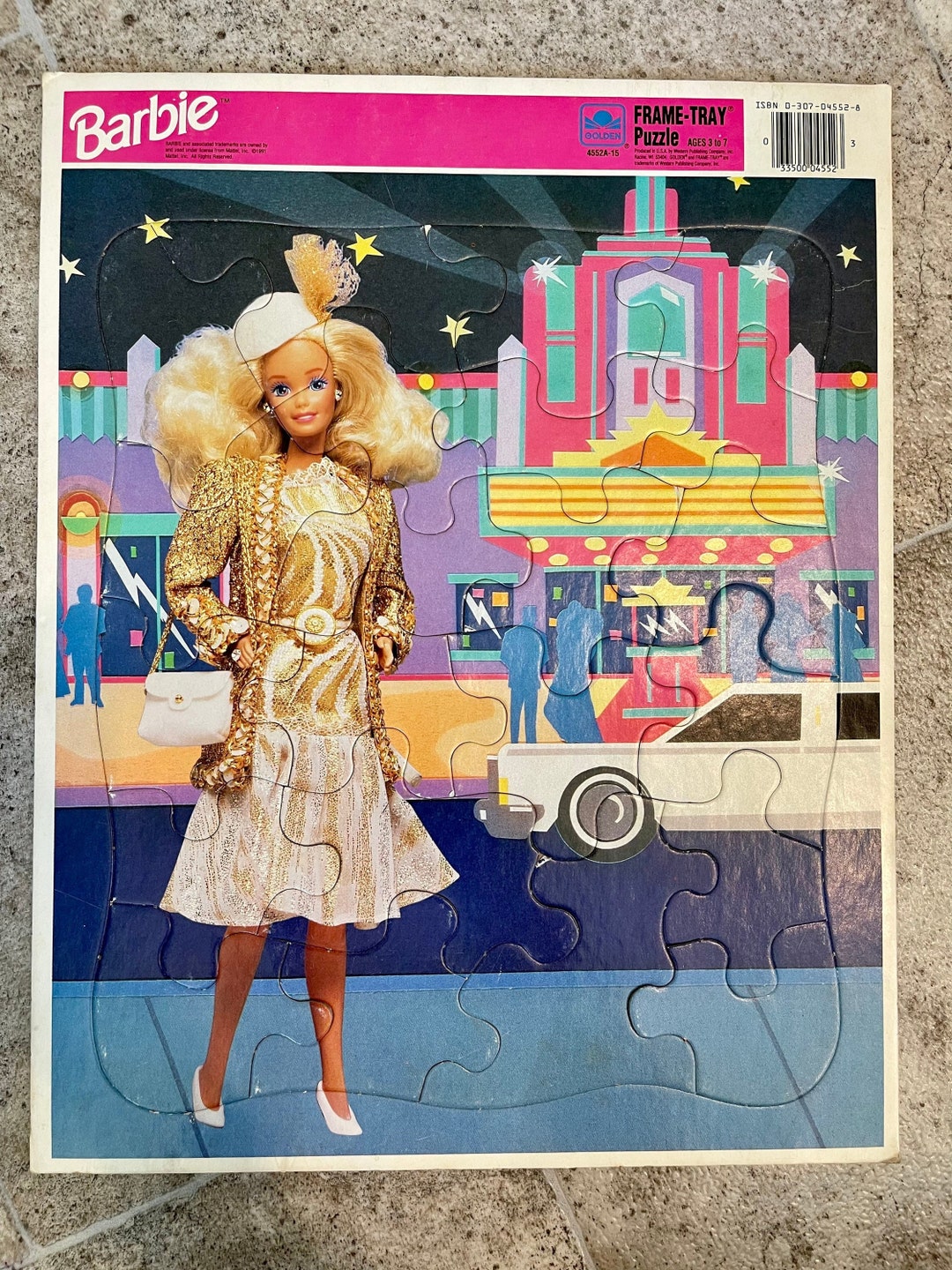 Vintage 1991 Mattel Barbie Puzzle, Vintage Kids Puzzles, Barbie Puzzle ...