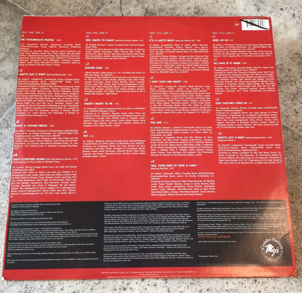 Vintage 1999 Combination Maxi Priest Vinyl Record Album, Vintage Maxi ...