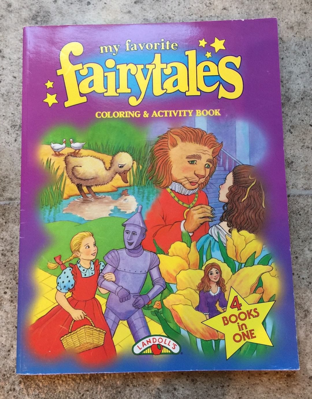 Vintage 1998 My Favorite Fairytales Coloring & Activity Children's Book ...