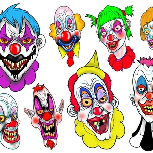 Killer Clown, Evil Clowns, Clown Stickers, Creepy Stickers, Scary ...