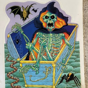 Vintage Halloween Window Cling Decorations Mummy Cling Witch - Etsy