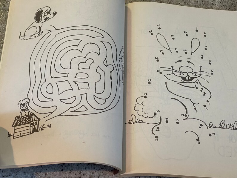 Vintage Color and Activity Children's Books 1980's - Etsy