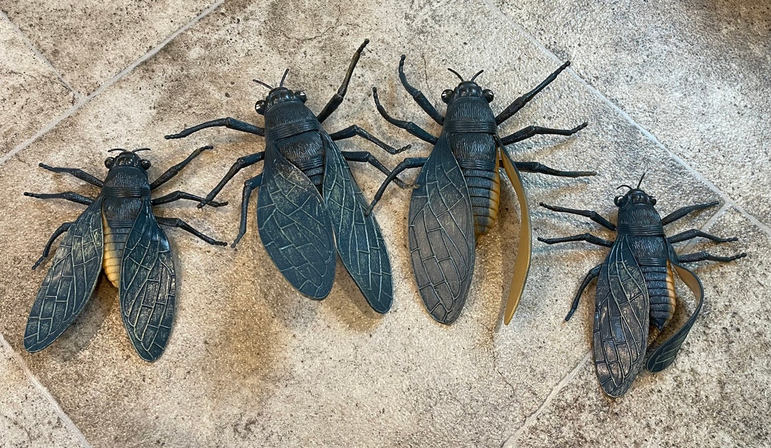 Vintage 1999 Toy Cicadas Large Vintage Rubber Cicada - Etsy