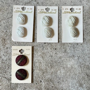 Vintage Button Lot, Streamline Button, JHB Buttons, Old Sewing Buttons ...