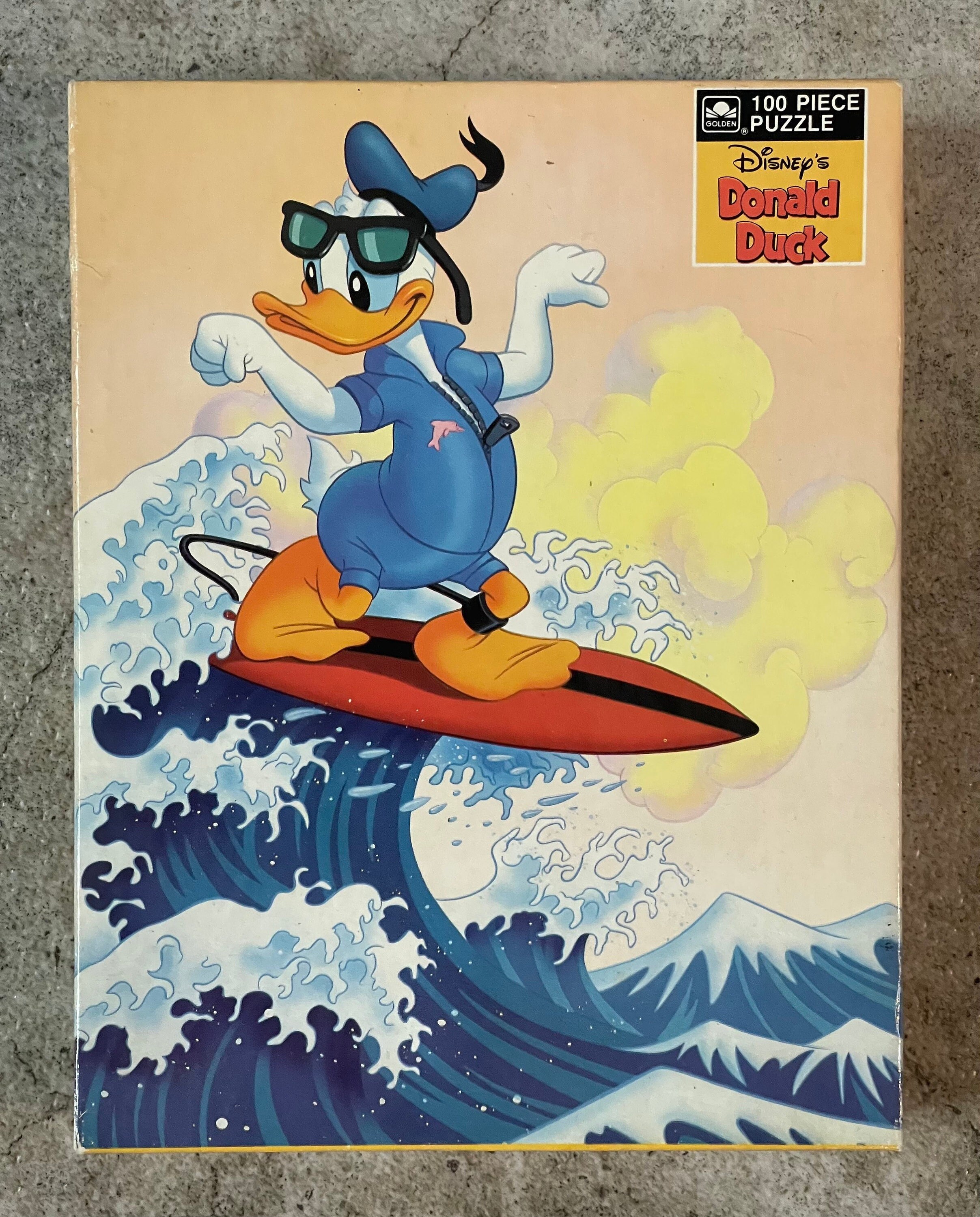 Vintage Walt Disney's Surfing Donald Duck Puzzle Vintage - Etsy