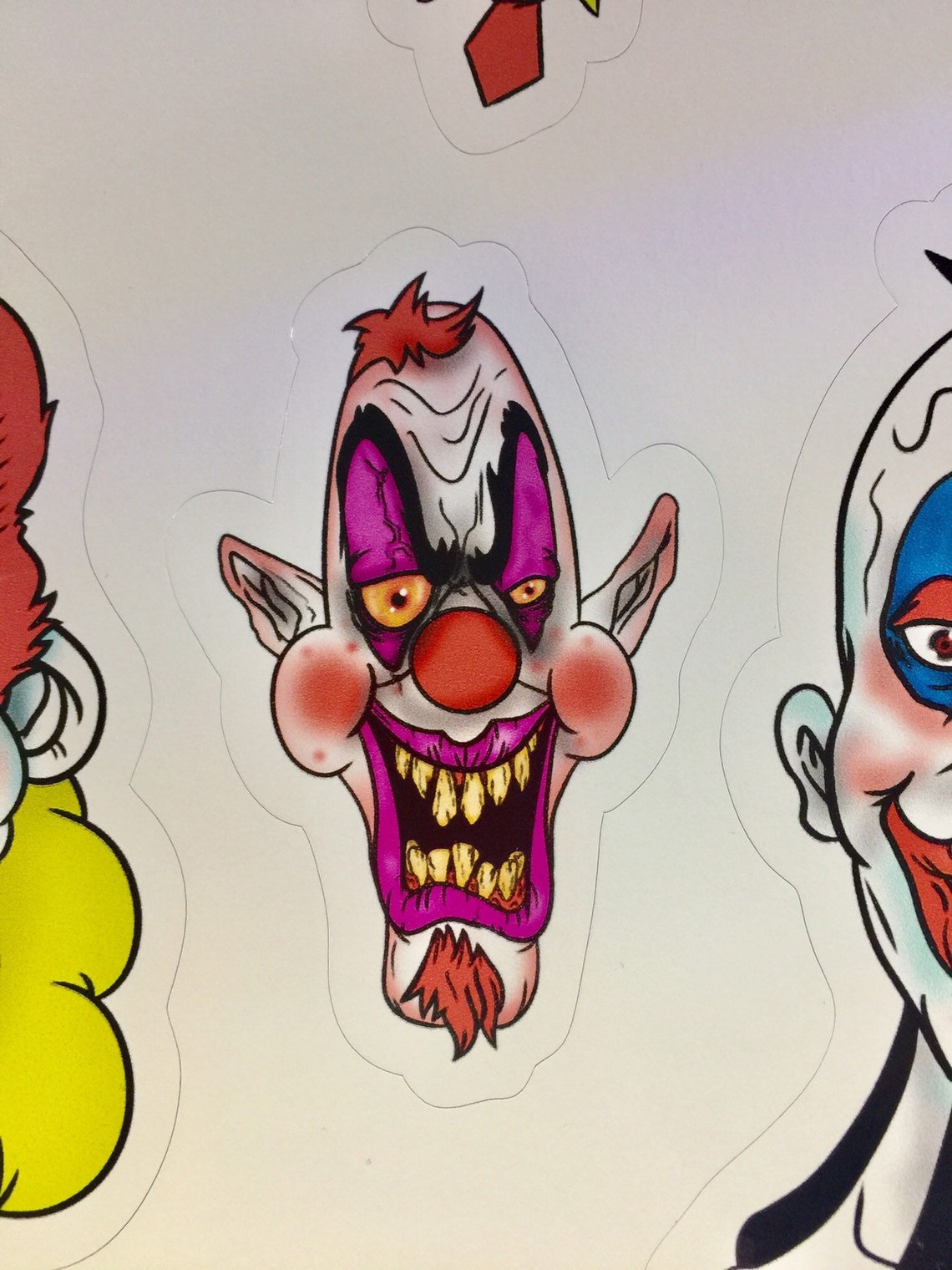 Killer Clown Evil Clowns Clown Stickers Creepy Stickers - Etsy