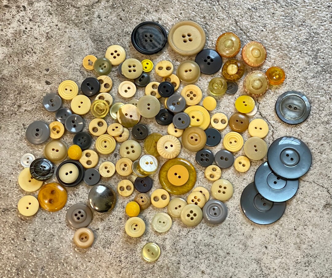 106 Vintage Button Lot, Vintage Sewing Buttons, Vintage Buttons ...