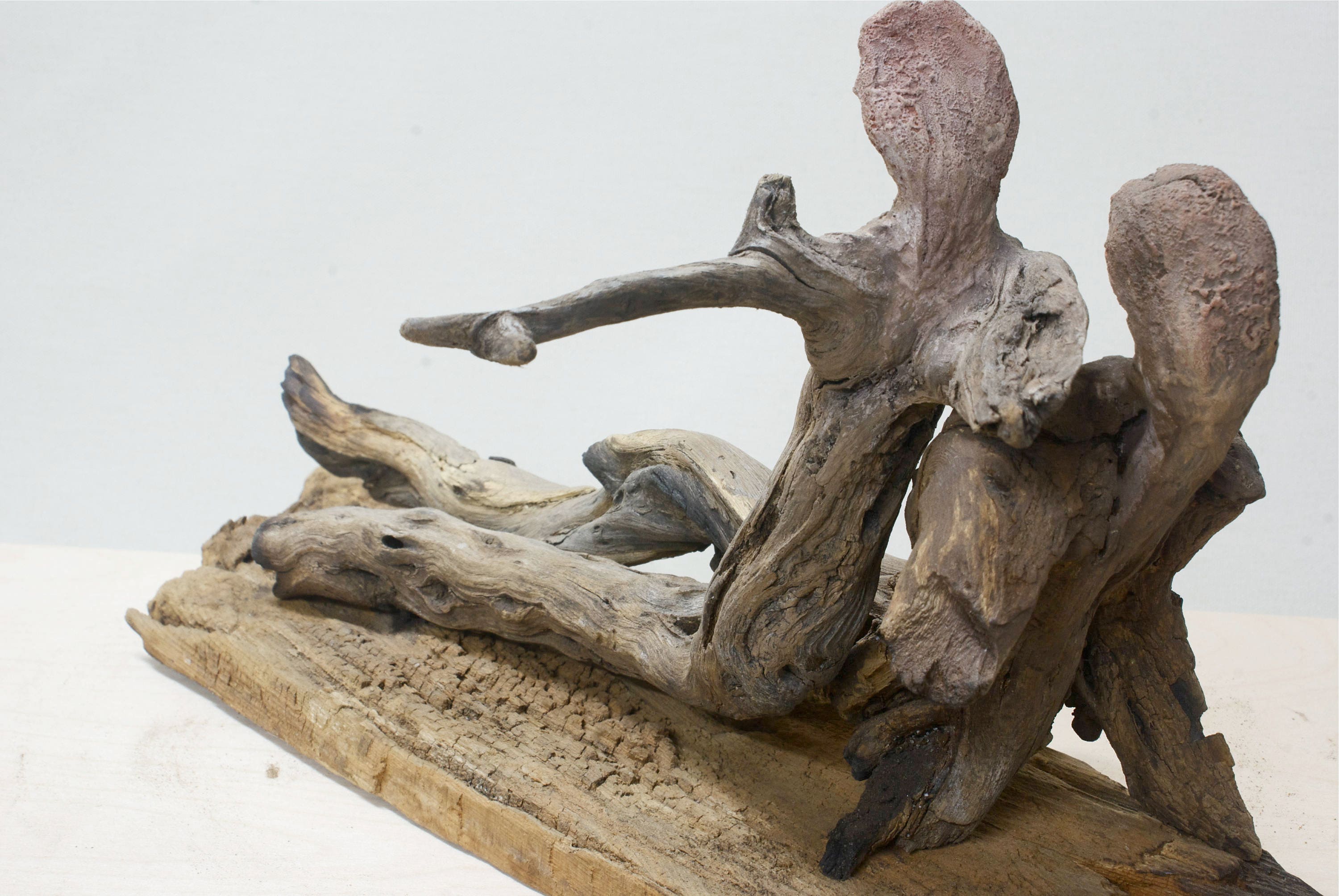 NATURAL WOODEN MERMAIDS Lying Sculpture Greek Art Modern | Etsy