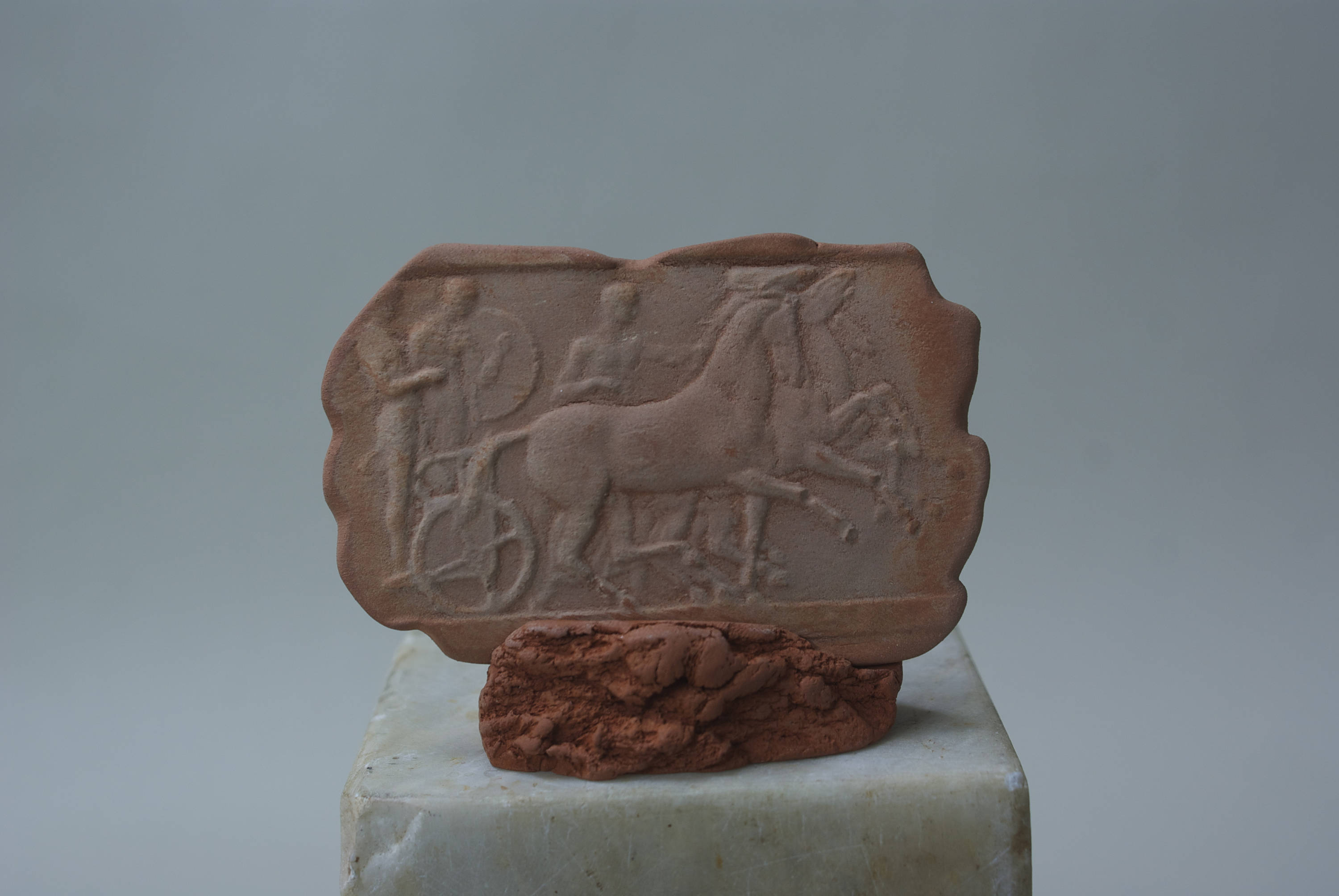 PARTHENON FRIEZE CHARIOT Εmbossed Ceramic Sculpture of | Etsy