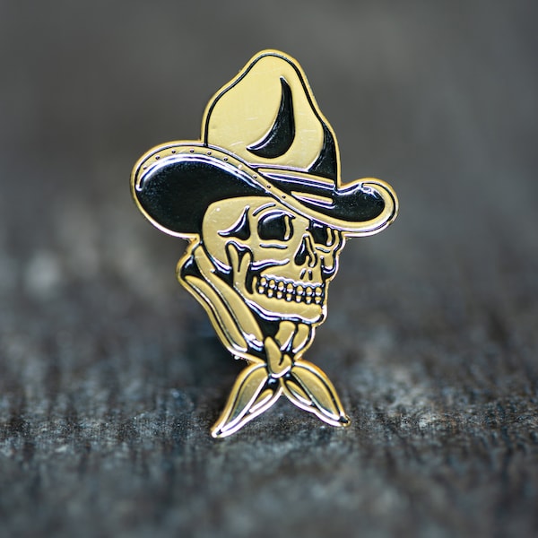 Cowboy Enamel Pin - Etsy