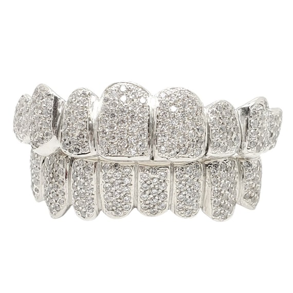 Custom Fit 925 Sterling Silver Iced Out Cubic Zirconia CZ - Etsy