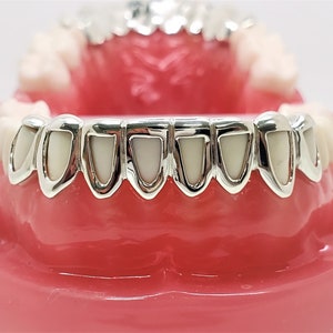 Solid 10K Gold Open Face Custom Handmade Grillz Yellow, Rose Gold ...