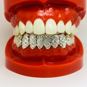 925 Solid Sterling Silver Princess+diamond Dust Cut Handmade Custom Fit ...