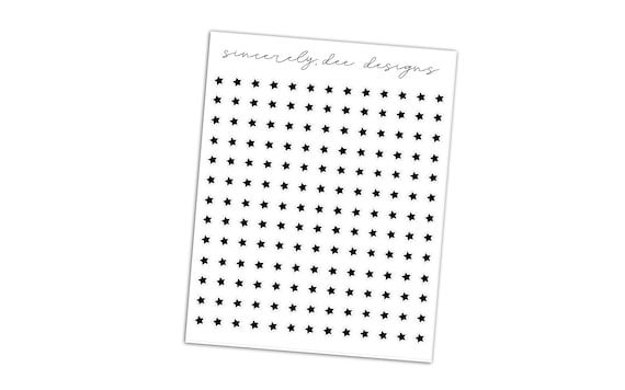 Printable Star Stickers