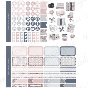 Printable Planner Sticker Kit / LILLIAN / Weekly Kit / Erin Condren ...