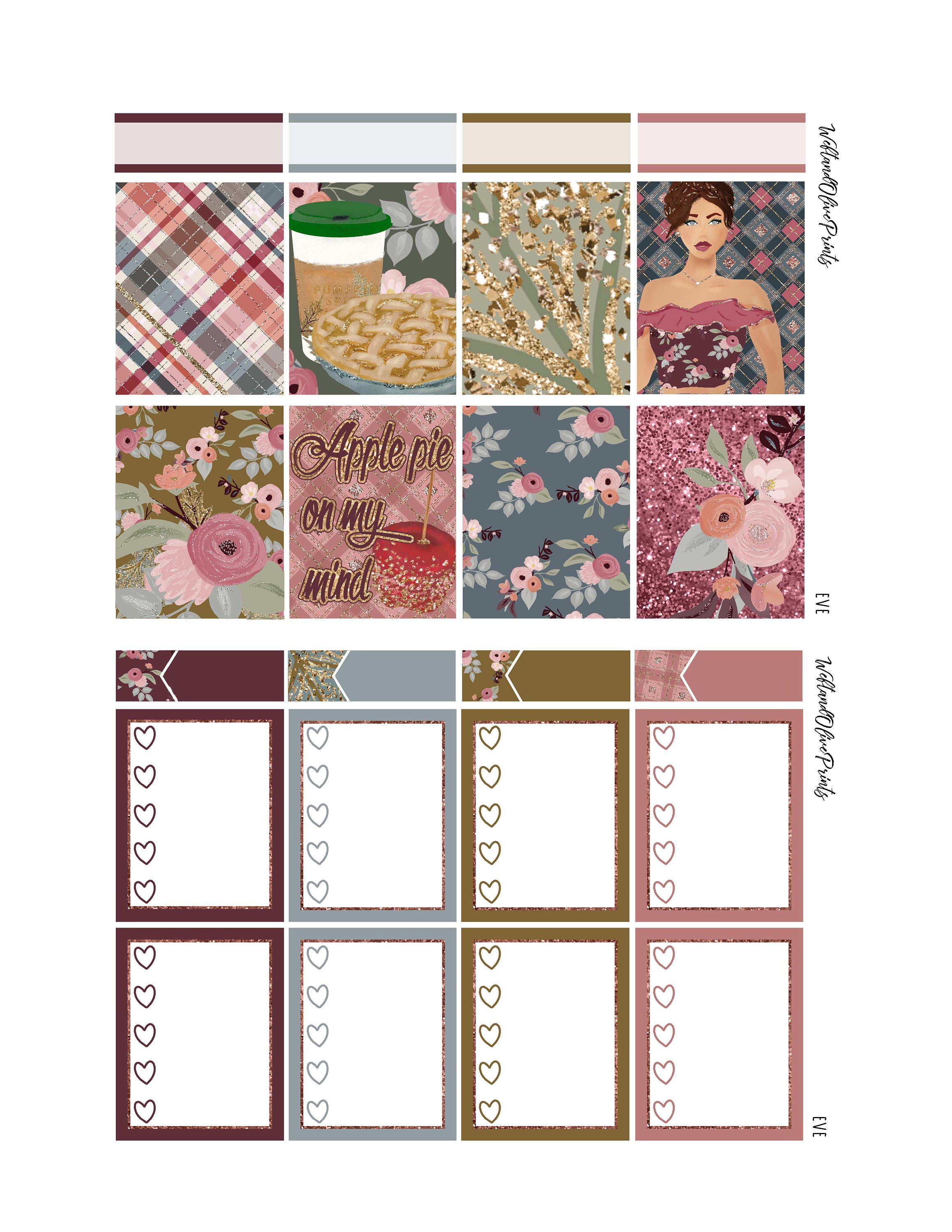 Printable Planner Sticker Kit / EVE / Weekly Kit / Erin - Etsy