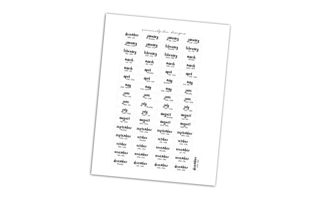 2021 KIT ORGANIZATION LABELS Printable Planner Stickers / Foil - Etsy