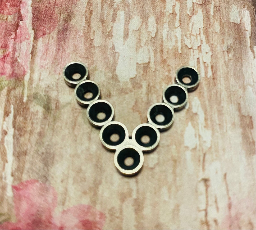 32pp V Shape Pendant Base, Antique Silver - Etsy