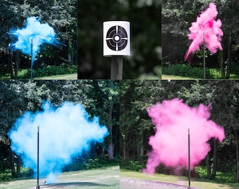 XL Shooting Target Gender Reveal, Skeet Shooting Targets, XL Hanging ...