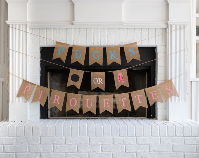 PRINCE or PRINCESS Burlap Banner the Perfect Gender Reveal | Etsy